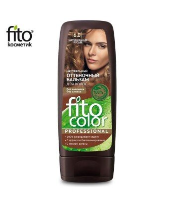 Naturalny balsam KOLORYZUJĄCY do włosów - NATURALNY JASNY BRĄZ 6,0 - FITO COLOR - Henny i farby ...
